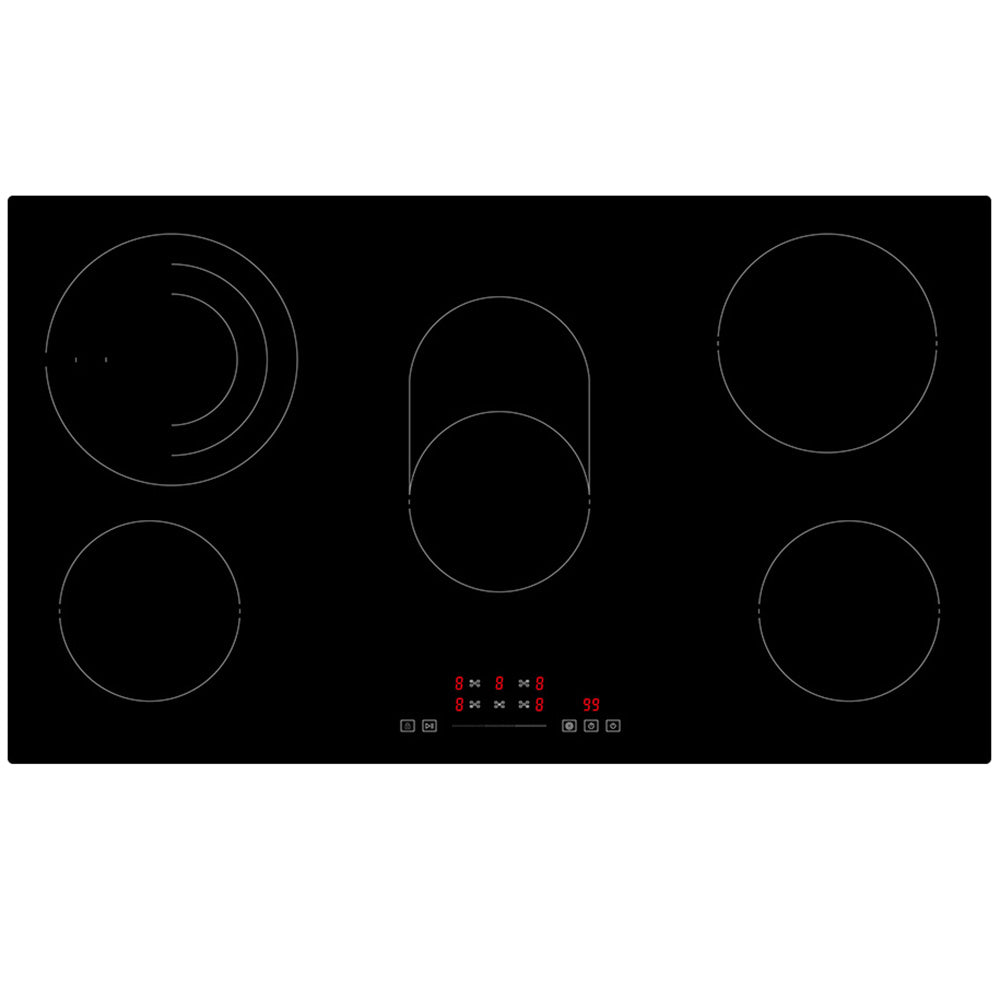 Whirlpool 90cm Built-In Ceramic Cooktop | 5 Zones, Triple & Oval Zone ...